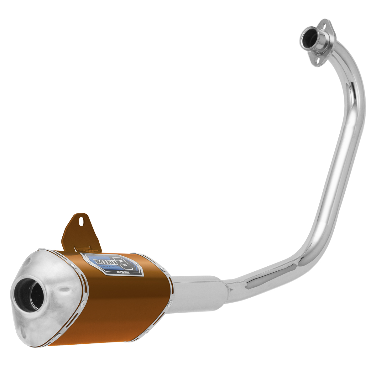 Compre Escapamento Escape Pro Tork Mini 3 Curva Cromada Cbx 200 Strada ...