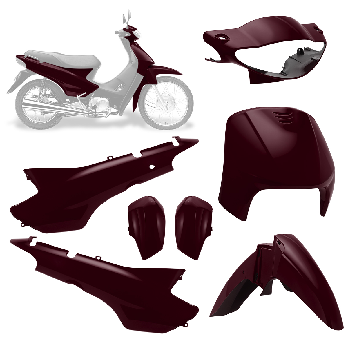 Compre Kit Carenagem 5 Peças Pro Tork Biz 100 1998/05 - Sportbay