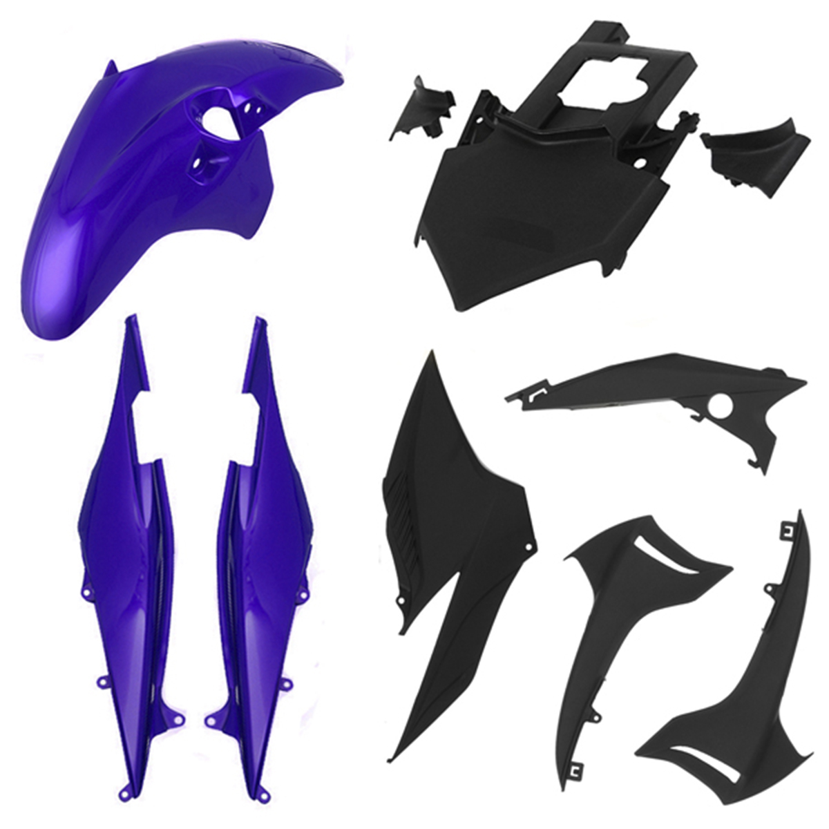 Kit Conjunto Carenagem 7 Peças Para CB 300R 2010 2011 2012 Cromo Forte