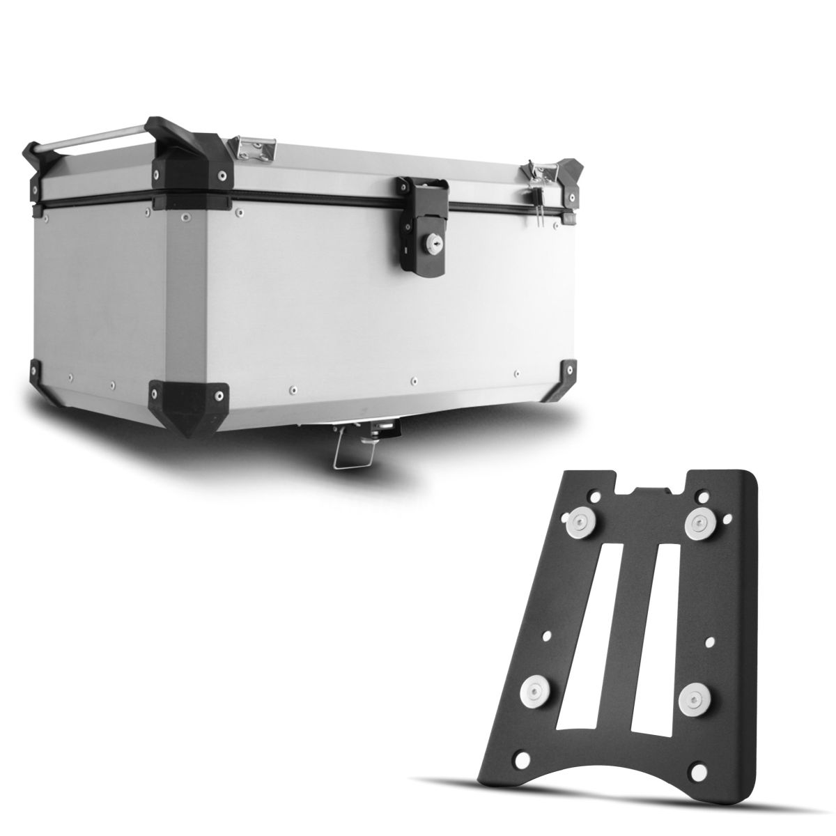 Baú+base De Fixação Top Case 56 Litros Super Adventure Yamaha Ténéré ...