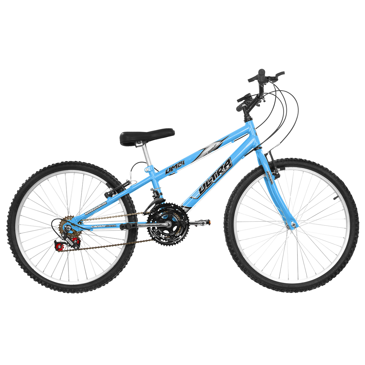 Bicicleta Aro 24 Ultra Bikes Rebaixada Solid 18 Marchas
