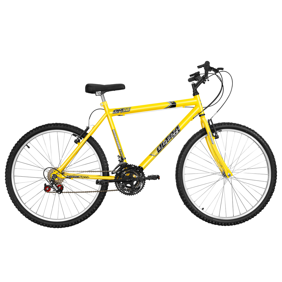 Bicicleta Aro 26 Ultra Bikes Masculina Solid 18 Marchas