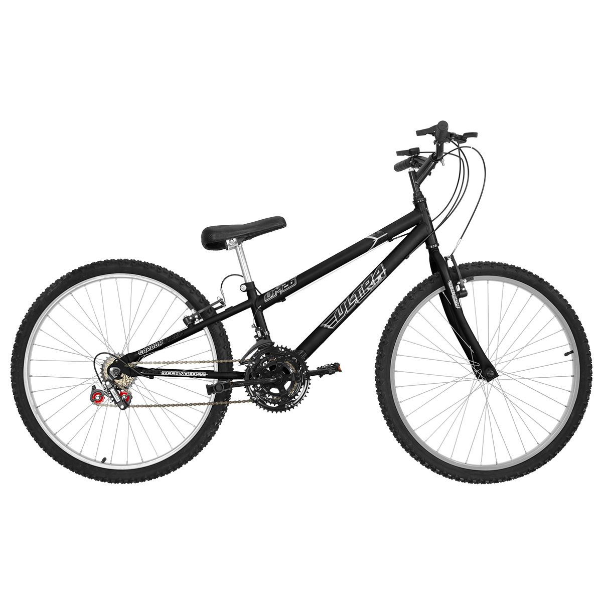 Bicicleta Aro 26 Ultra Bikes Rebaixada Solid 18 Marchas