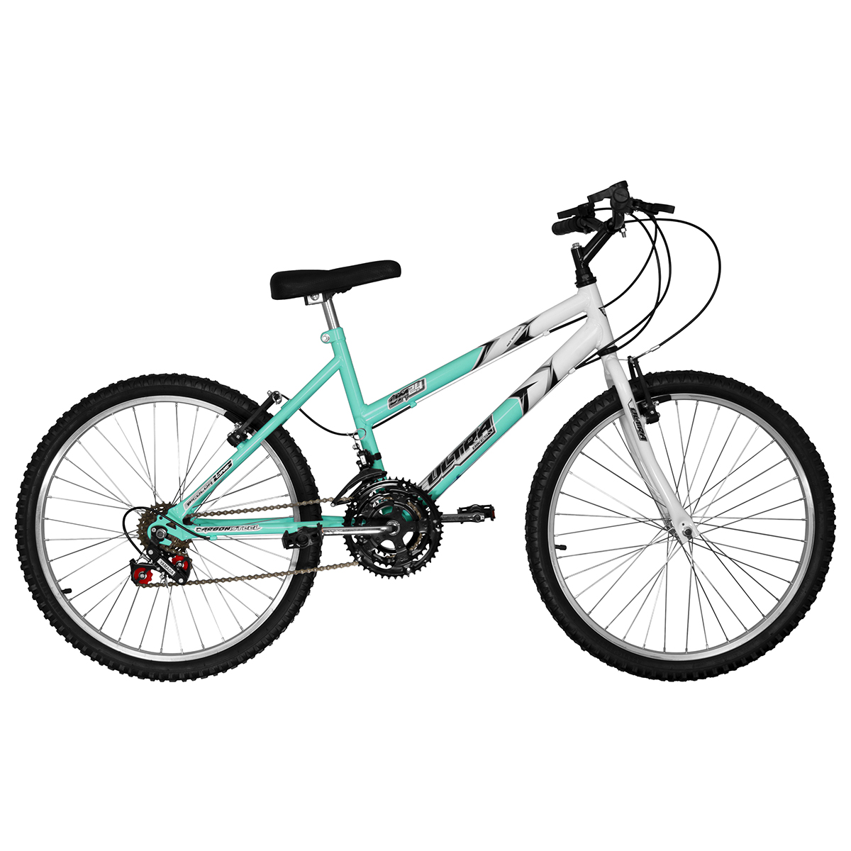 Compre Bicicleta Aro 24 Ultra Bikes Feminina Bicolor 18 Marchas - Sportbay